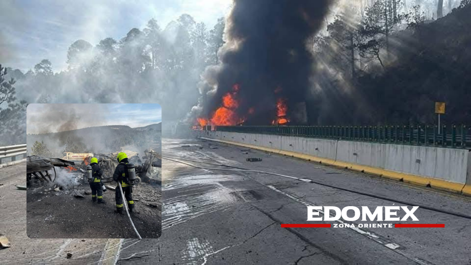 6 MUERT0S Y 5 LESIONADOS POR CARAMBOLA EN LA MÉXICO-PUEBLA Y EXPLOSIÓN DE PIPA DE GAS - EDOMEX ...